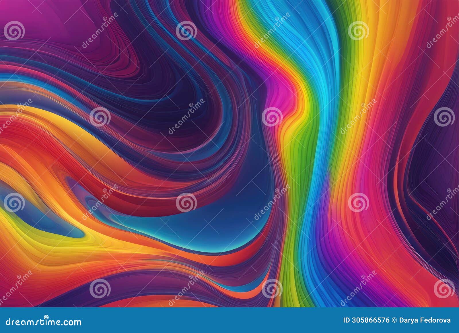 Psychedelic Bright Rainbow Swirl Pattern Stock Photo - Image of swirl ...