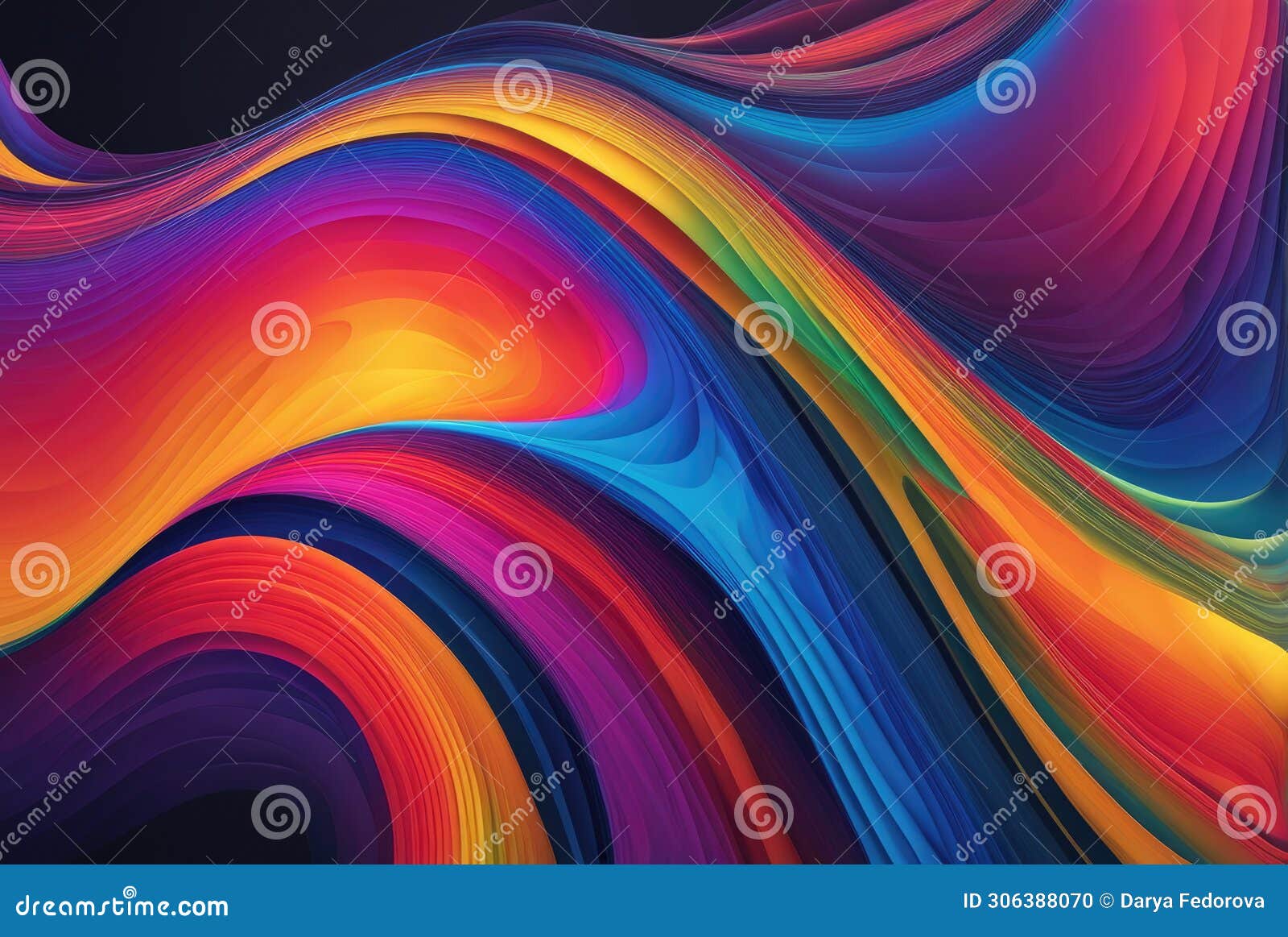 Psychedelic Bright Rainbow Swirl Pattern Stock Photo - Image of modern ...