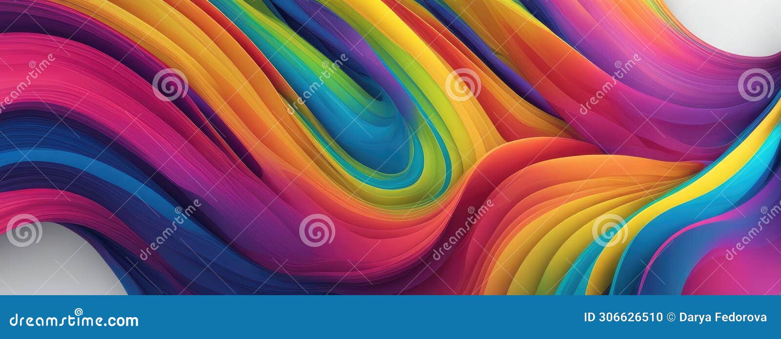 Psychedelic Bright Rainbow Swirl Pattern Stock Photo - Image of twist ...