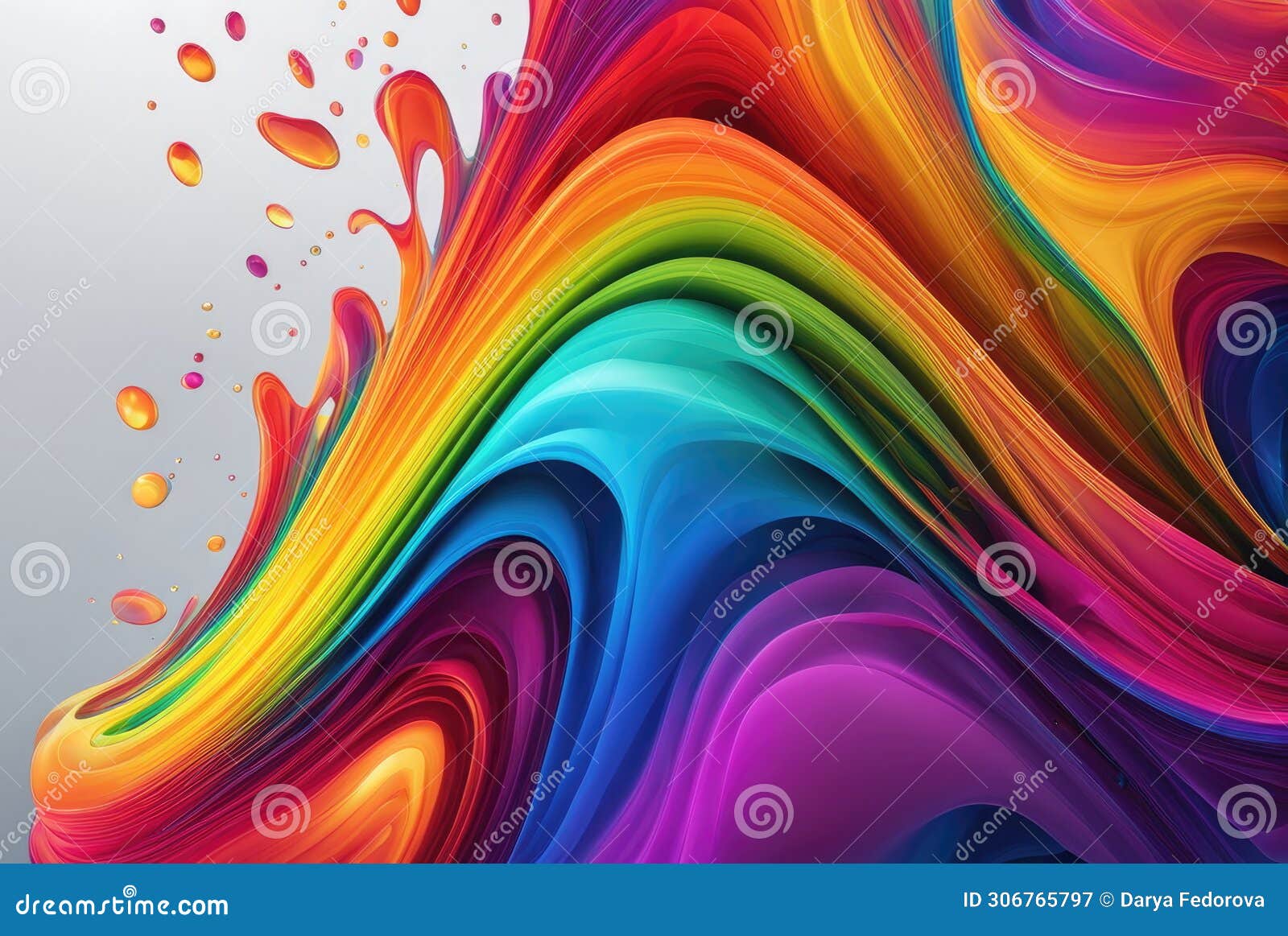 Psychedelic Bright Rainbow Swirl Pattern Stock Image - Image of pattern ...