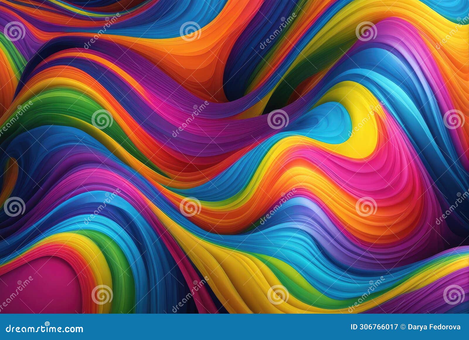Psychedelic Bright Rainbow Swirl Pattern Stock Image - Image of twist ...
