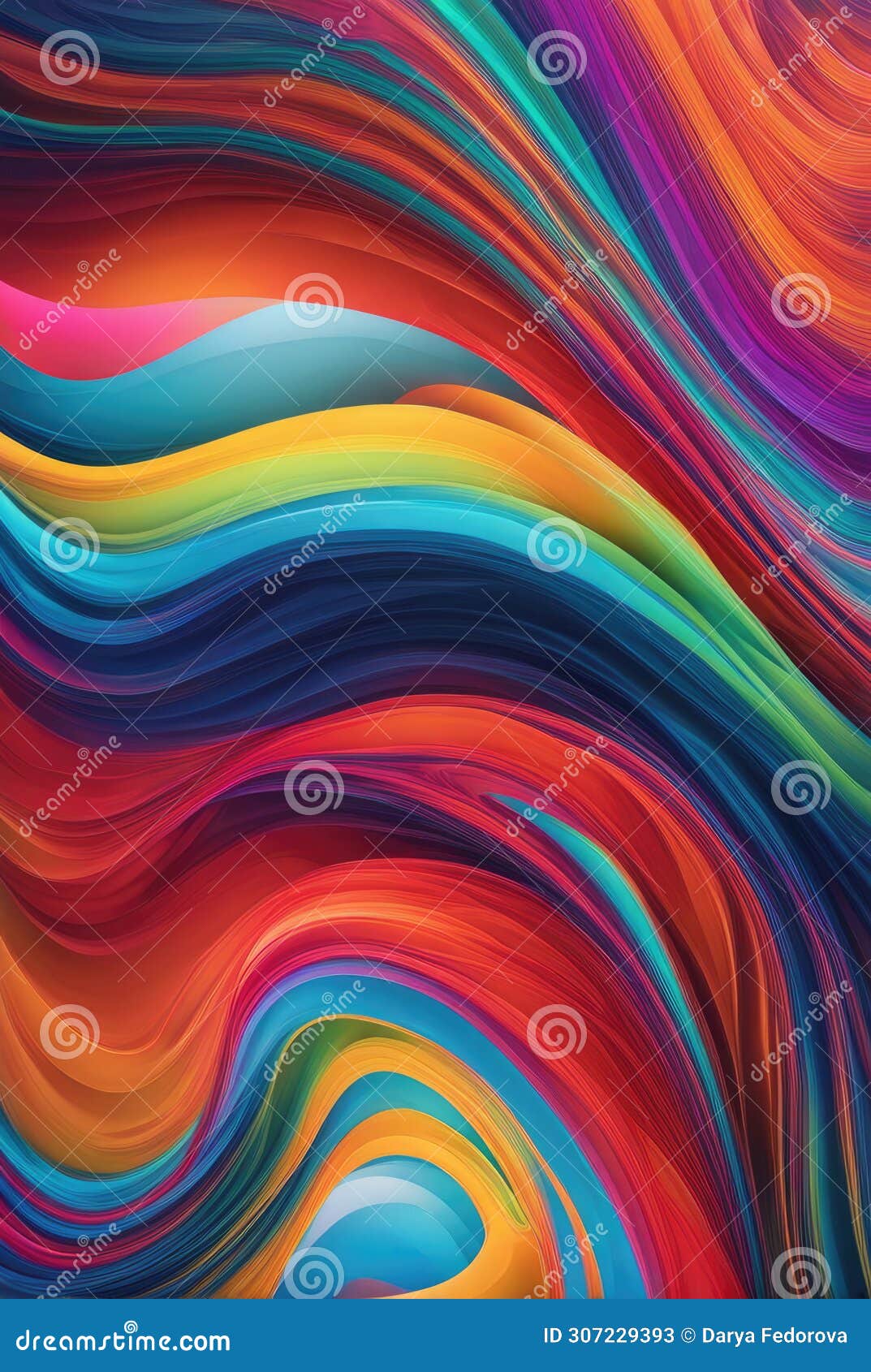 Psychedelic Bright Rainbow Swirl Pattern Stock Image - Image of ...