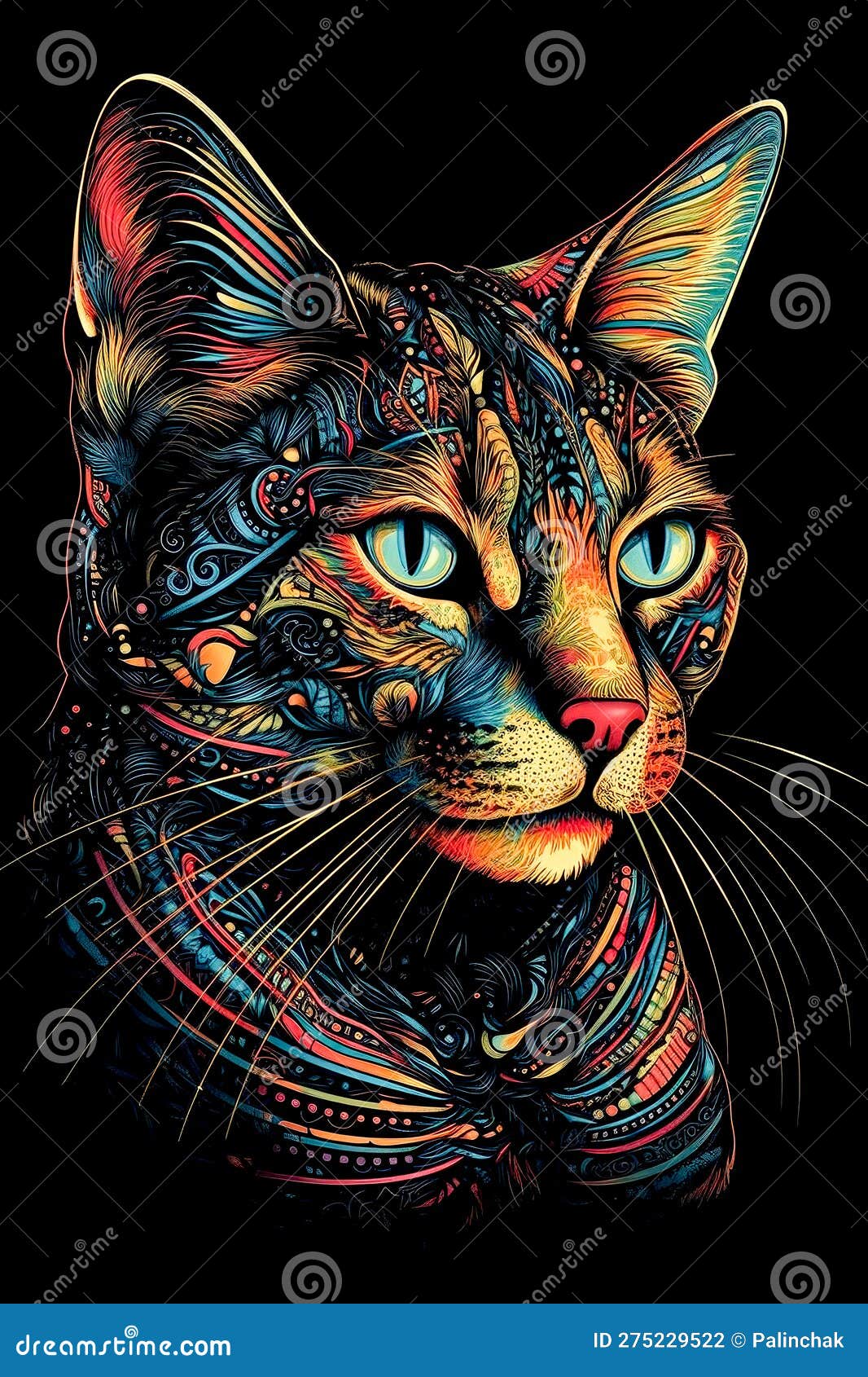 Trippy Cat Twitter Backgrounds