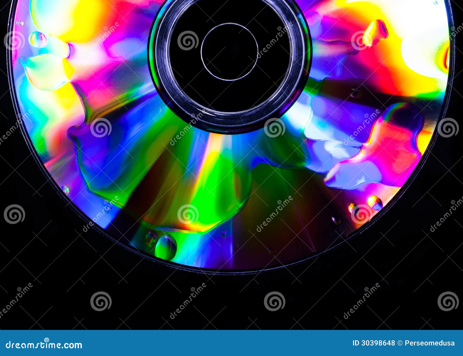 Psychedelic CD stock photo. Image of technology, audio - 30398648