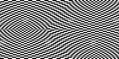 Psychedelic Checker Black and White Pattern. Abstract Distorted ...