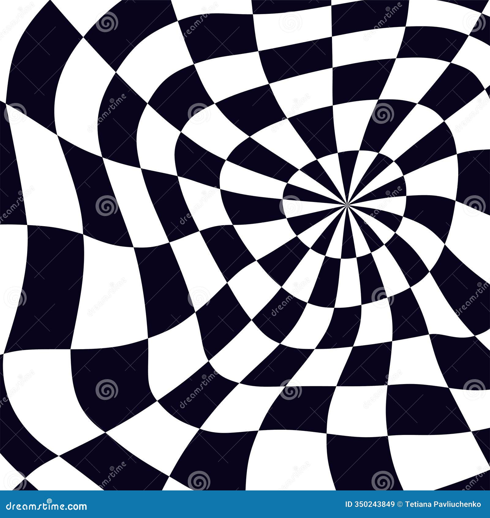 Psychedelic Checkerboard Pattern Stock Vector - Illustration of funky ...