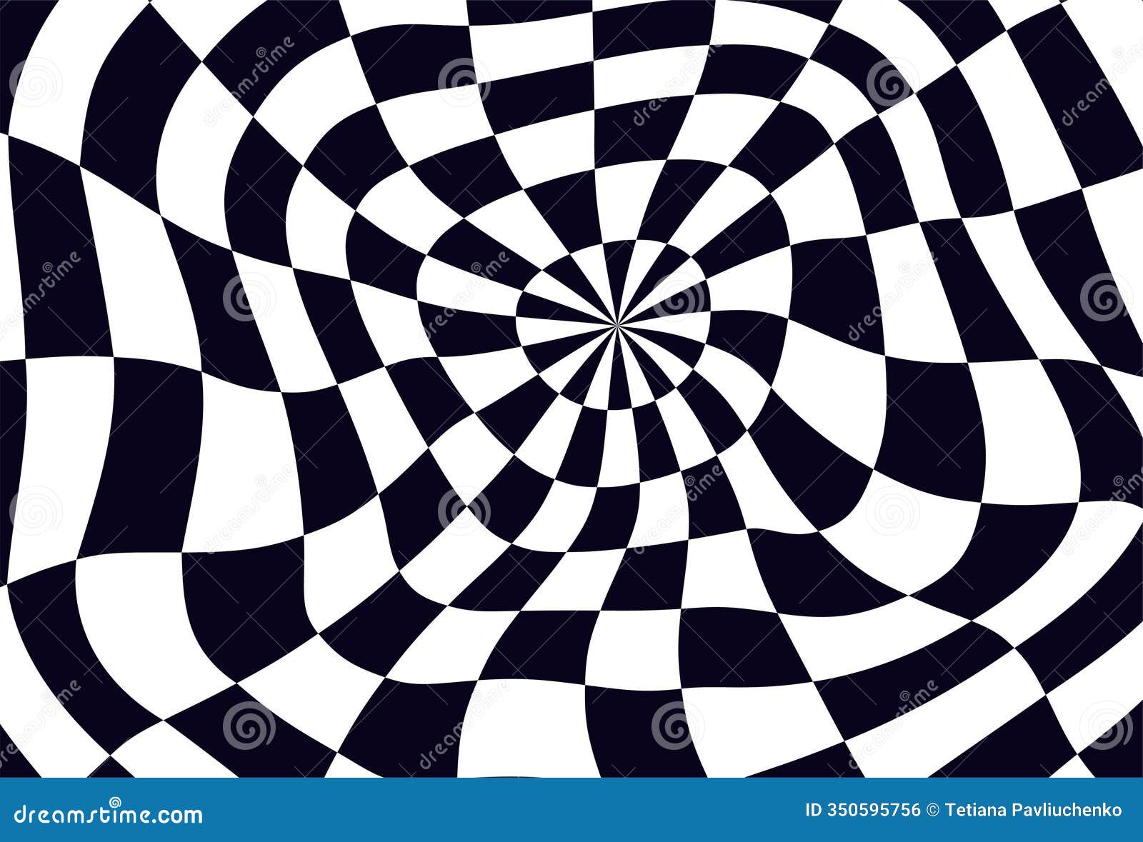 Psychedelic Checkerboard Pattern Stock Illustration - Illustration of ...