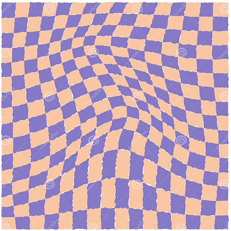 Psychedelic Checkerboard Poster Stock Illustration - Illustration of ...