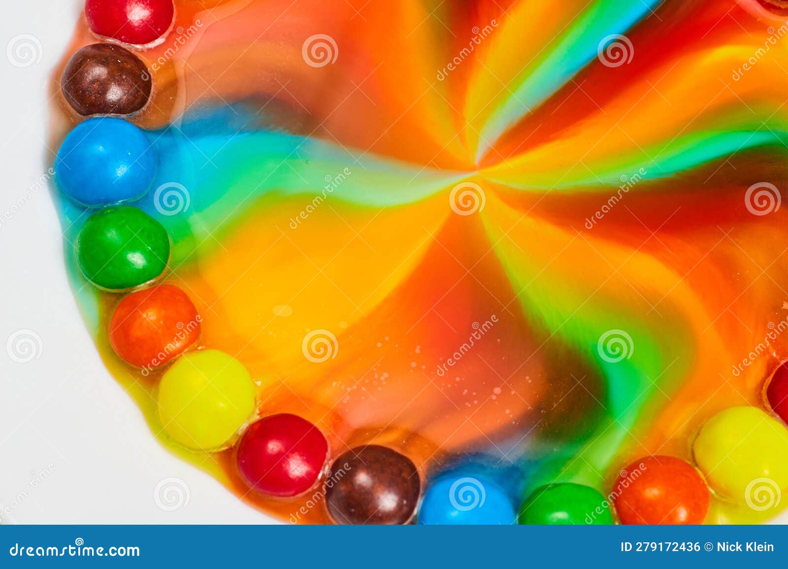 Psychedelic Circular Prism of Color from Candy Skittles Stock Photo ...