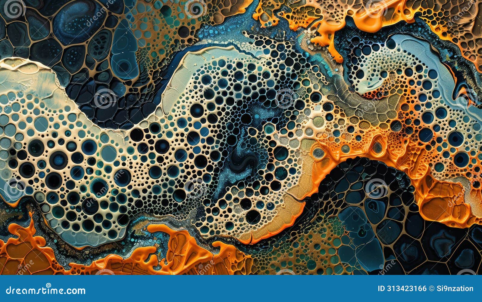 Psychedelic Colored Abstract Wave Art Background by Blending Irregular ...