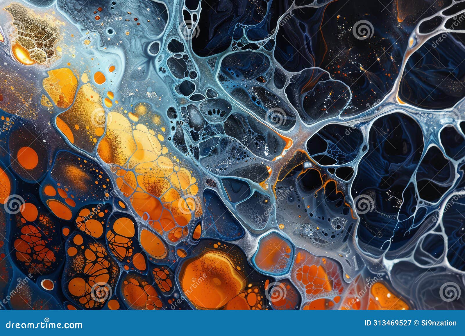 Psychedelic Colored Abstract Wave Art Background by Blending Irregular ...