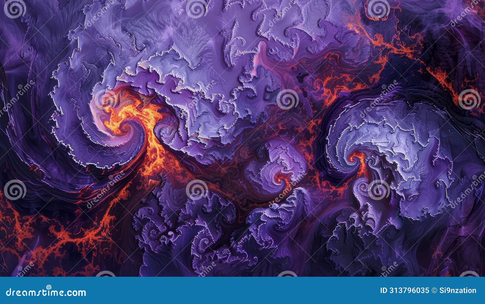 Psychedelic Colored Abstract Wave Art Background by Blending Irregular ...