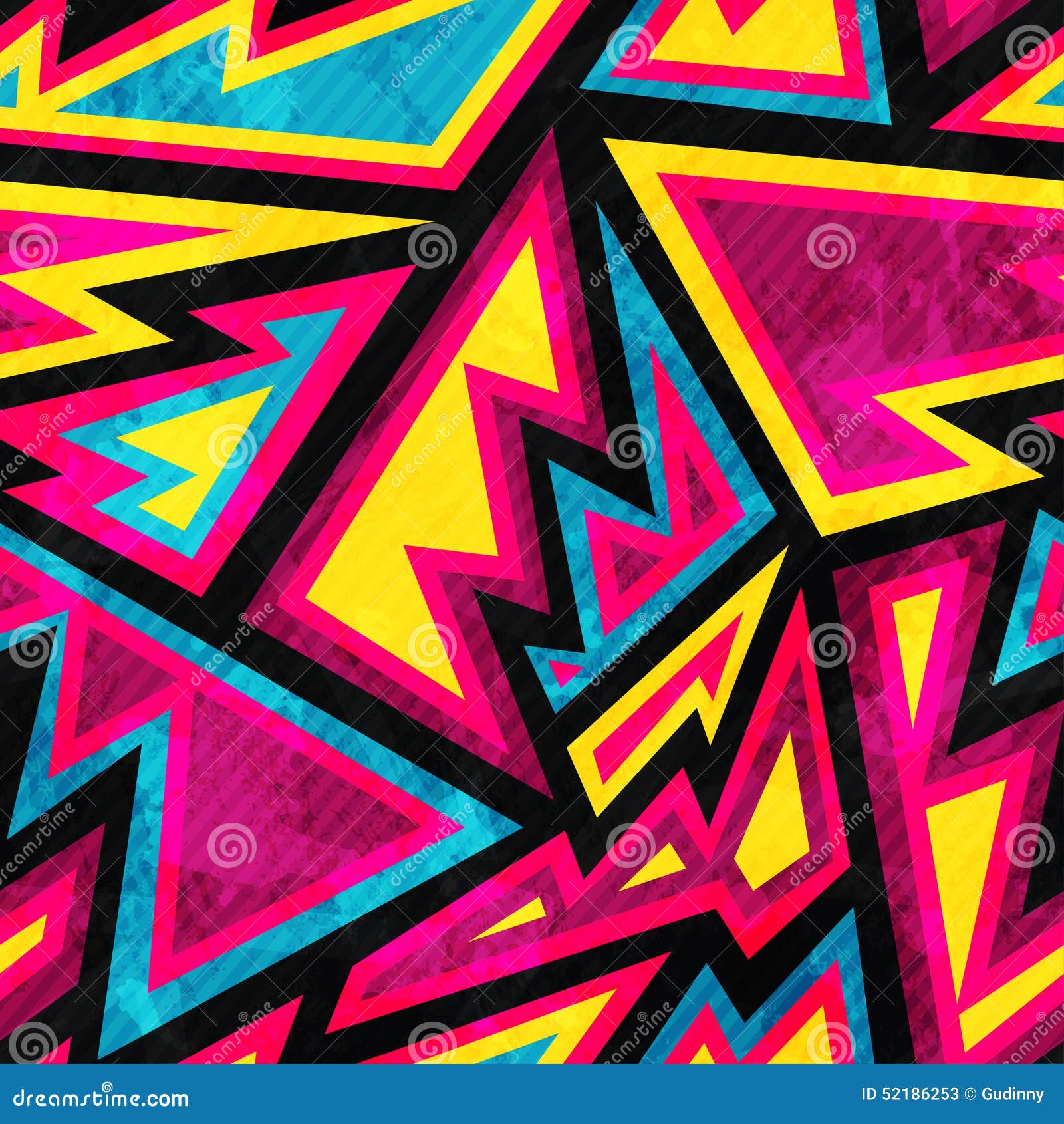 Psychedelic Colored Geometric Seamless Pattern Stock Vector ... Psychedelic Colored Geometric Seamless Pattern Stock Vector ...