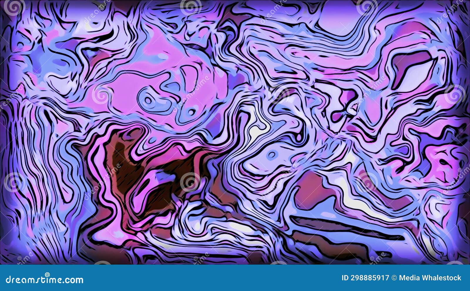 Psychedelic Colorful Liquid Patterns. Motion. Shimmering Liquid Pattern ...