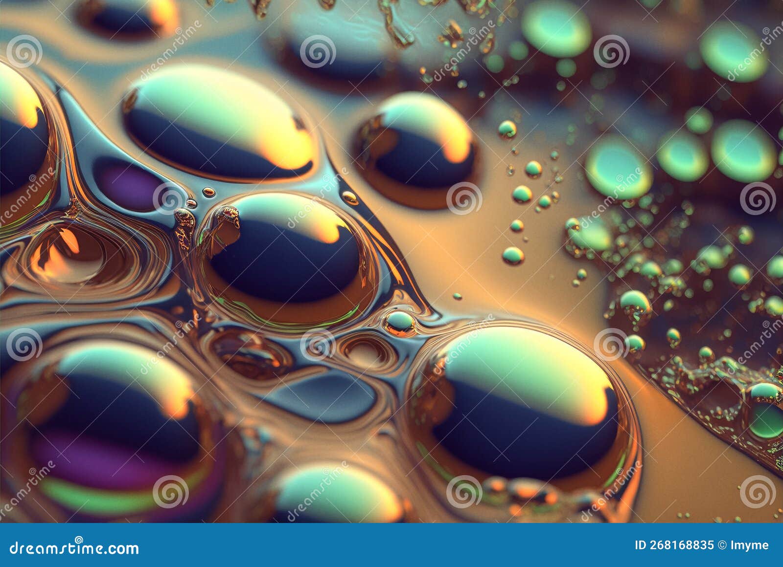 Colorful Shiny Soap Bubbles. Generative AI Stock Illustration ...