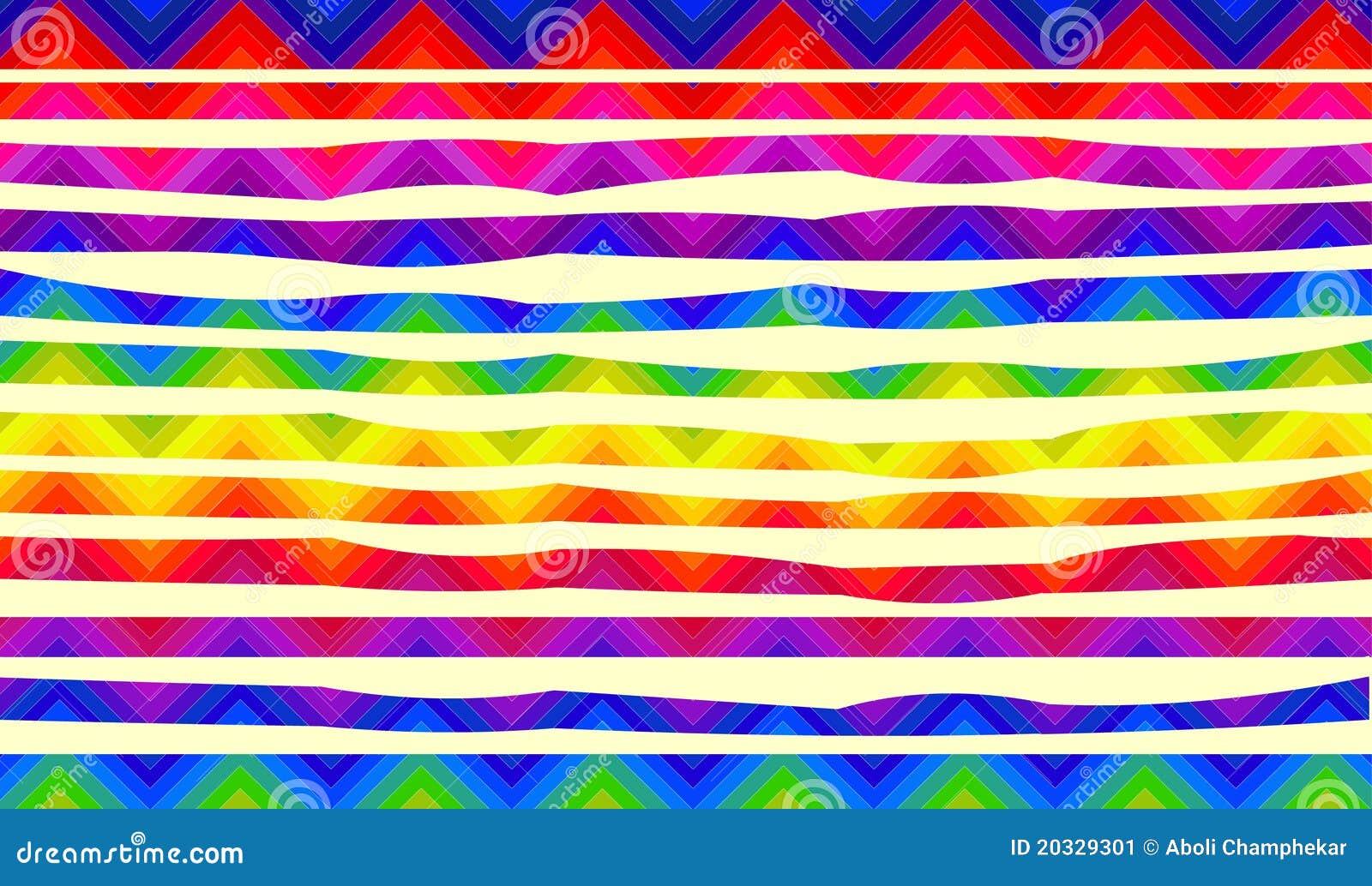 Psychedelic Colorful Stripes for Banners Stock Illustration ...