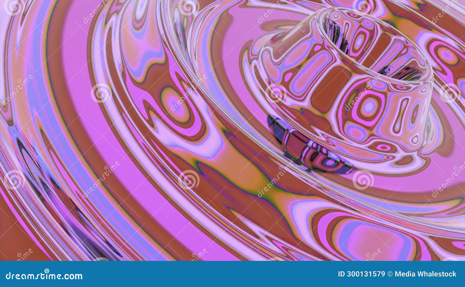 Psychedelic Colors in Liquid with Wave Drops. Design. Psychedelic 3d ...