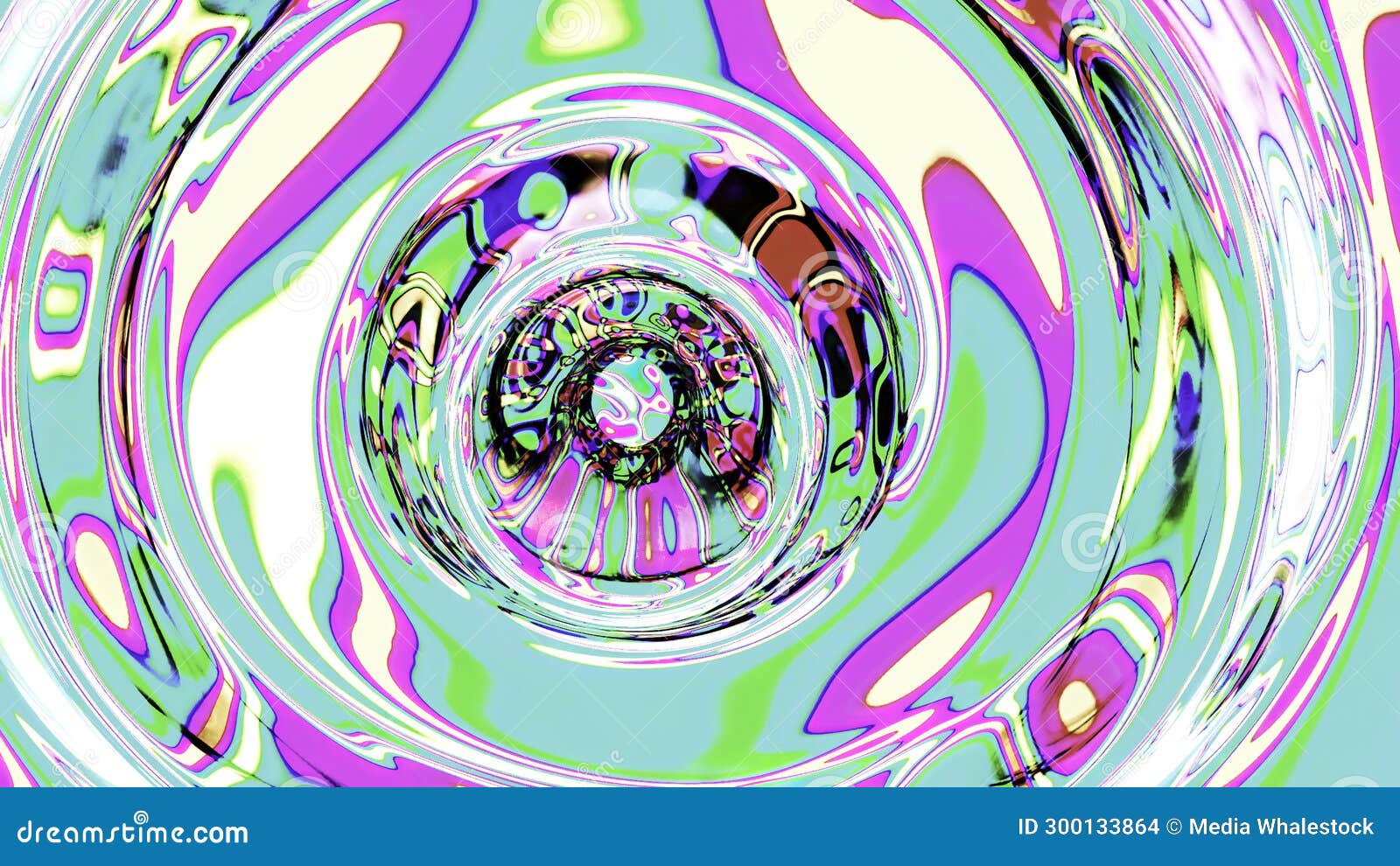 Psychedelic Colors in Liquid with Wave Drops. Design. Psychedelic 3d ...