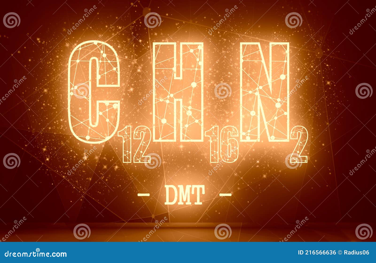 Formula of DMT. Concept of Medicine and Pharmacy Stock Illustration ...