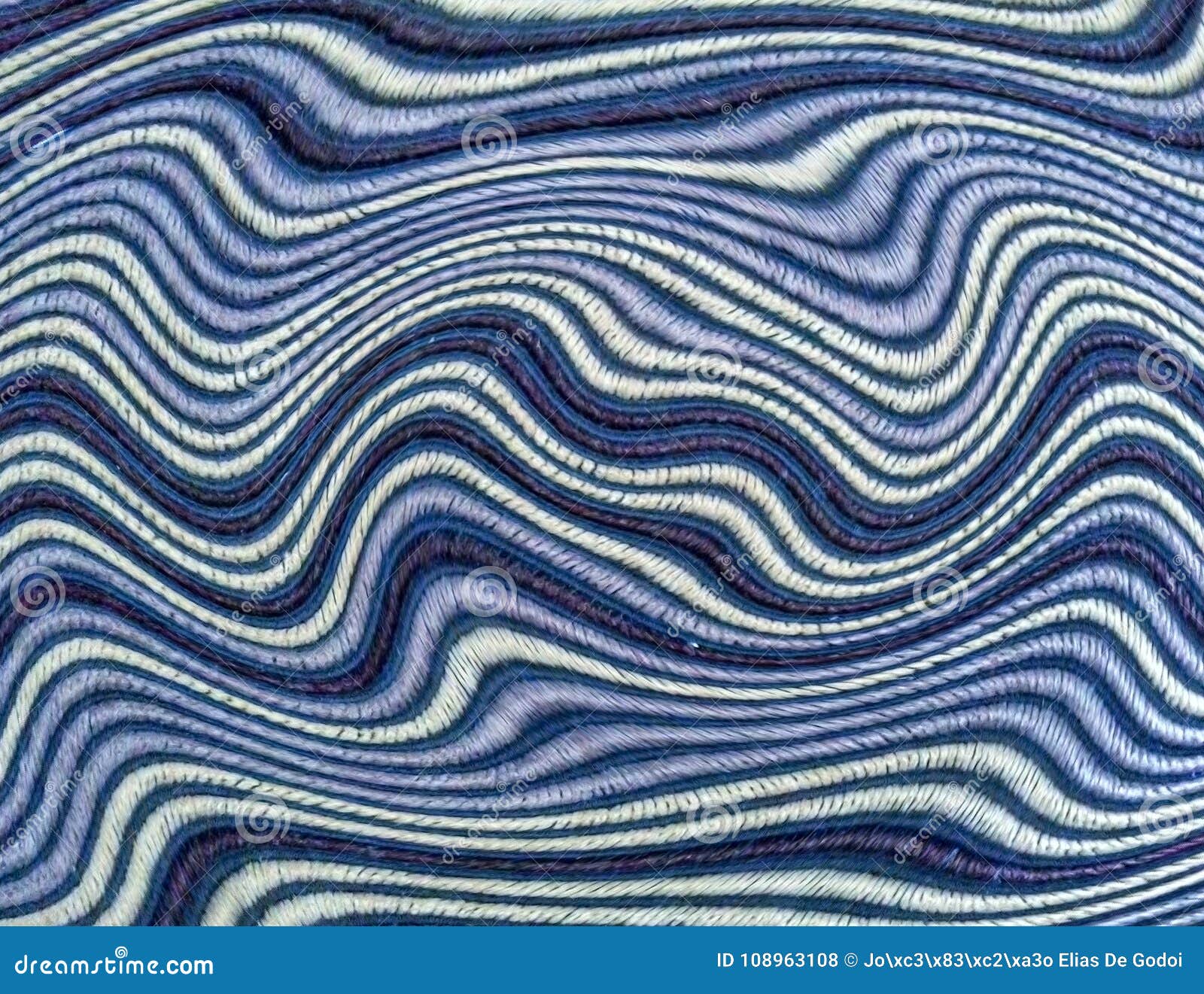 Psychedelic Distorting Effect of a Cloth Fabric, Textile with Purple ...