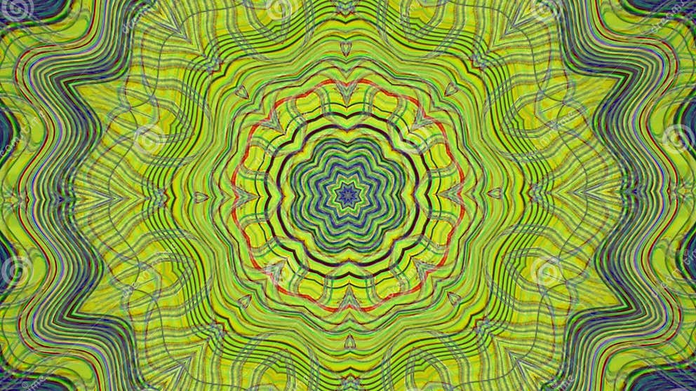 Psychedelic Dreamlike Background Art. Moving Fantasy Pattern Stock ...