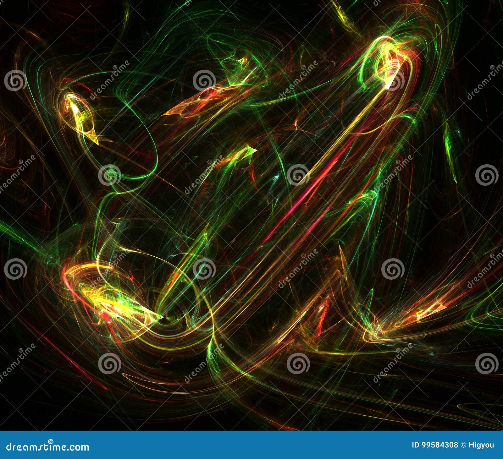 Psychedelic Energy Lights stock illustration. Illustration of lights ...