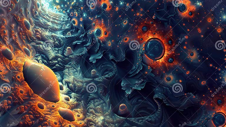 Psychedelic Explosion. Vibrant Abstract Background Concept Stock ...