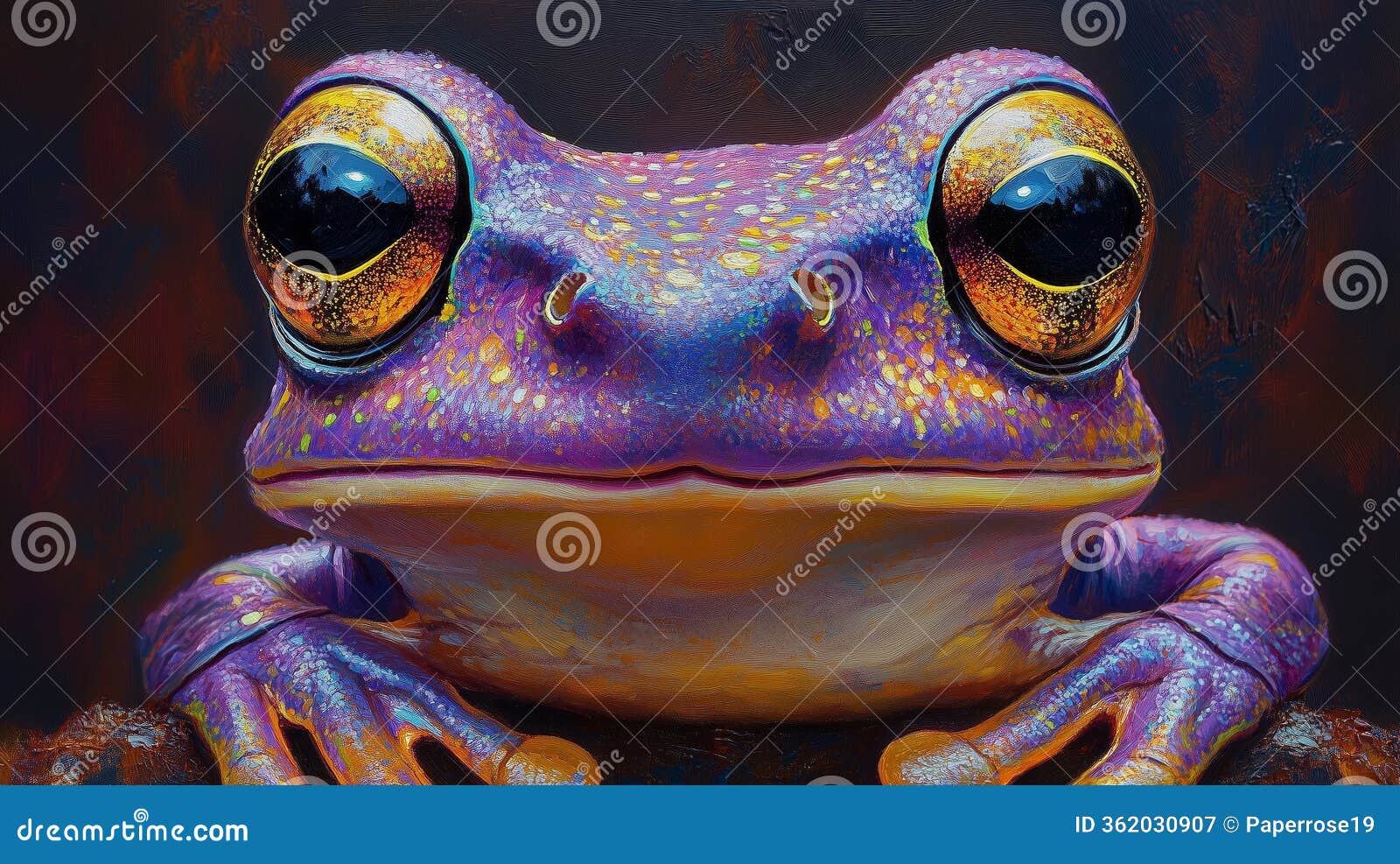 Psychedelic frog stock image. Image of contrast, frog - 362030907