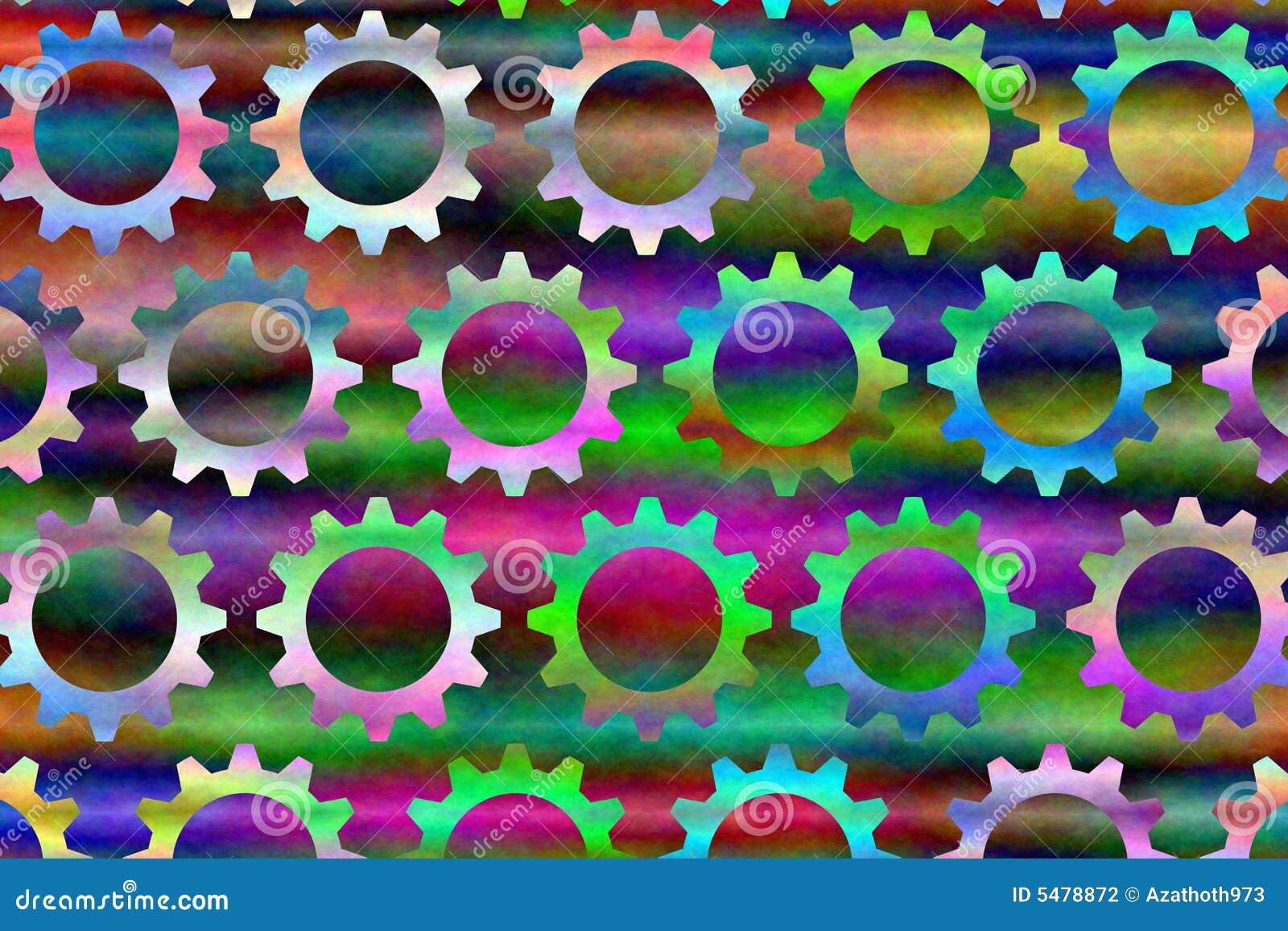 Psychedelic Gears # 3 stock illustration. Illustration of clockwork ...