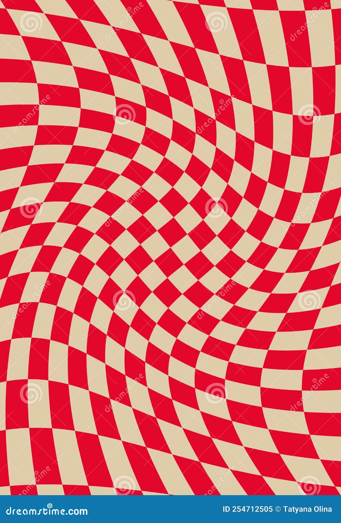 Psychedelic Geometric Pattern with Squares Stock Vector - Illustration ...