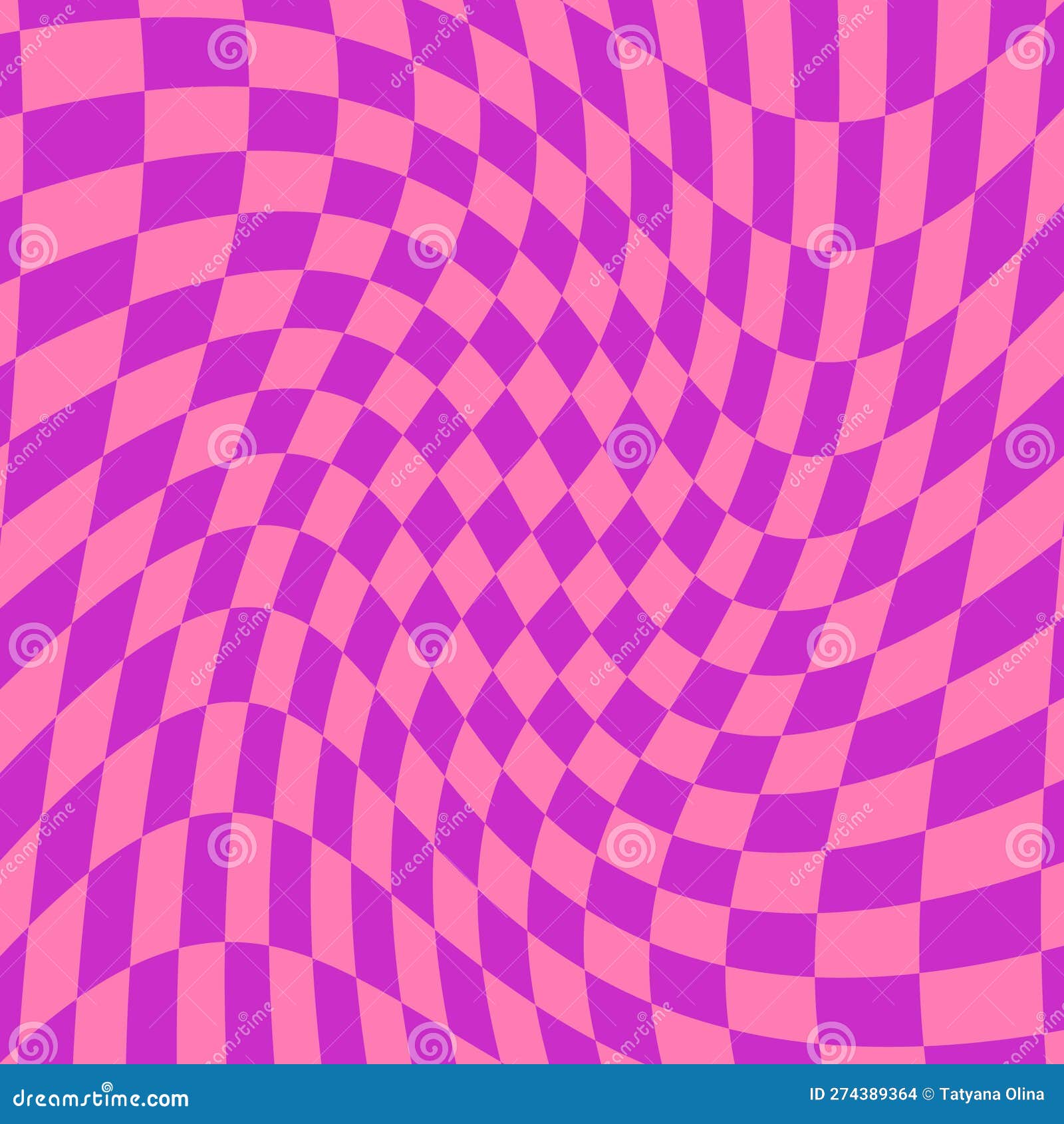 Psychedelic Geometric Pattern with Squares Stock Vector - Illustration ...