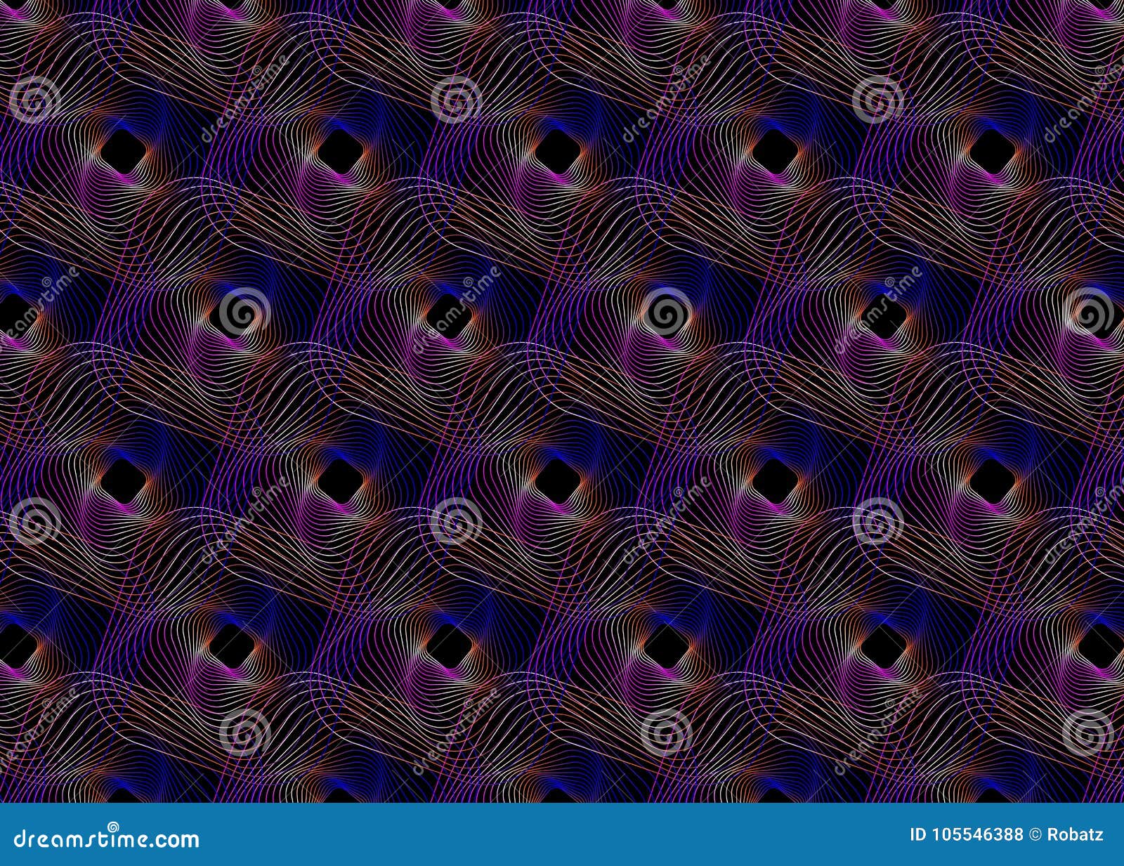 Psychedelic Seamless Web Geometric Pattern. Frame Border Wallpaper ...