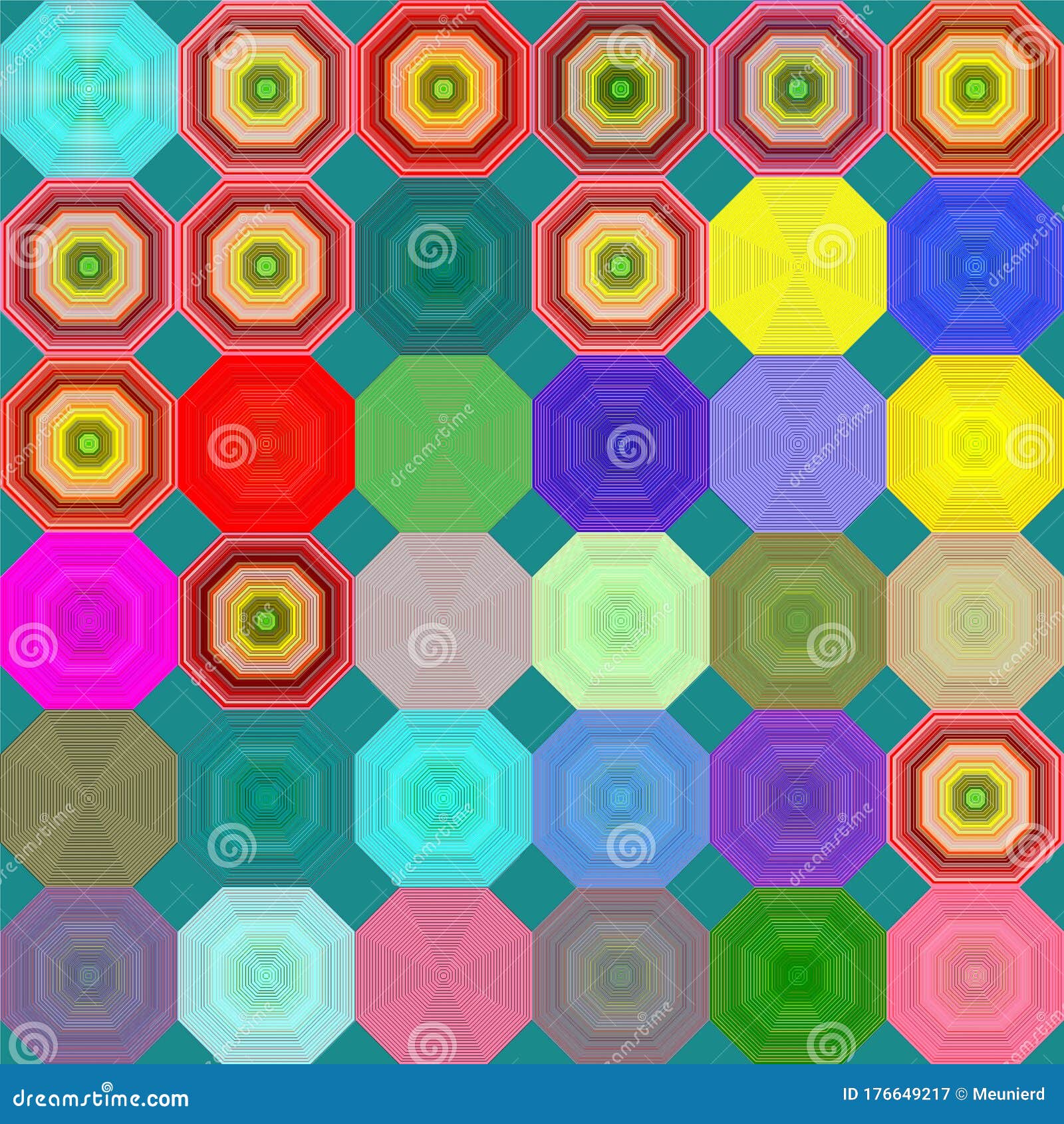 Geometric and Psychedelic Art Patterns Stock Image - Image of empty ...