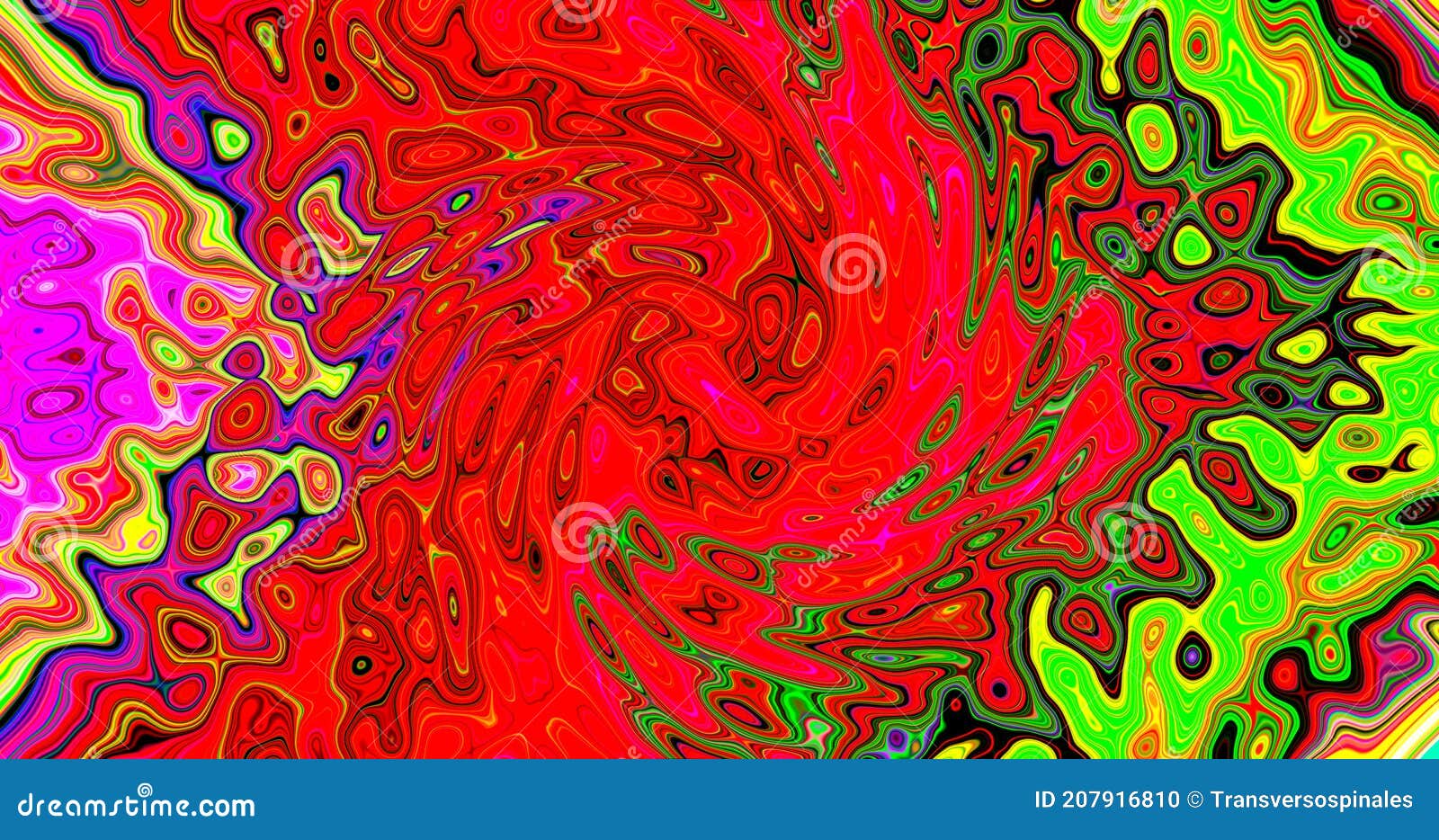 Psychedelic Graphic Illustration Background Deisgn, Liquid Wave Vibrant ...