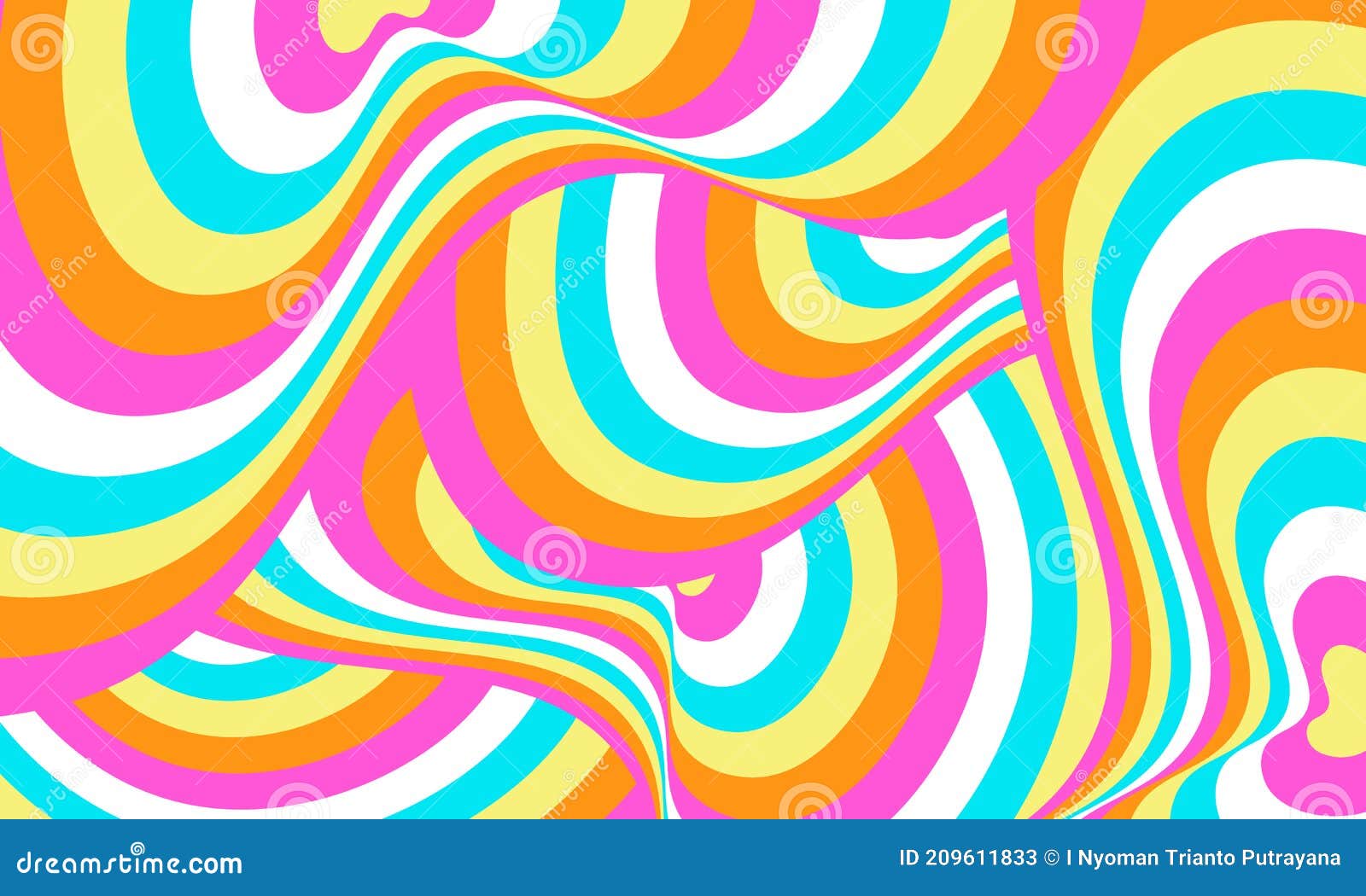 Psychedelic Groovy Background Stock Vector - Illustration of background ...