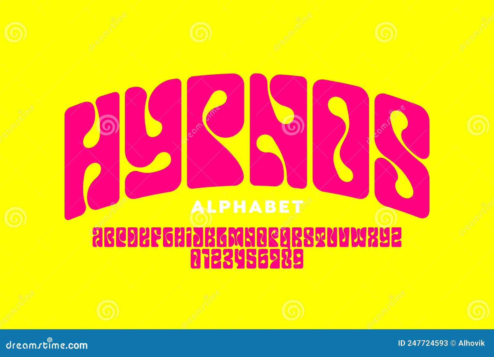 Psychedelic Alphabet Vector Font | CartoonDealer.com #69505888
