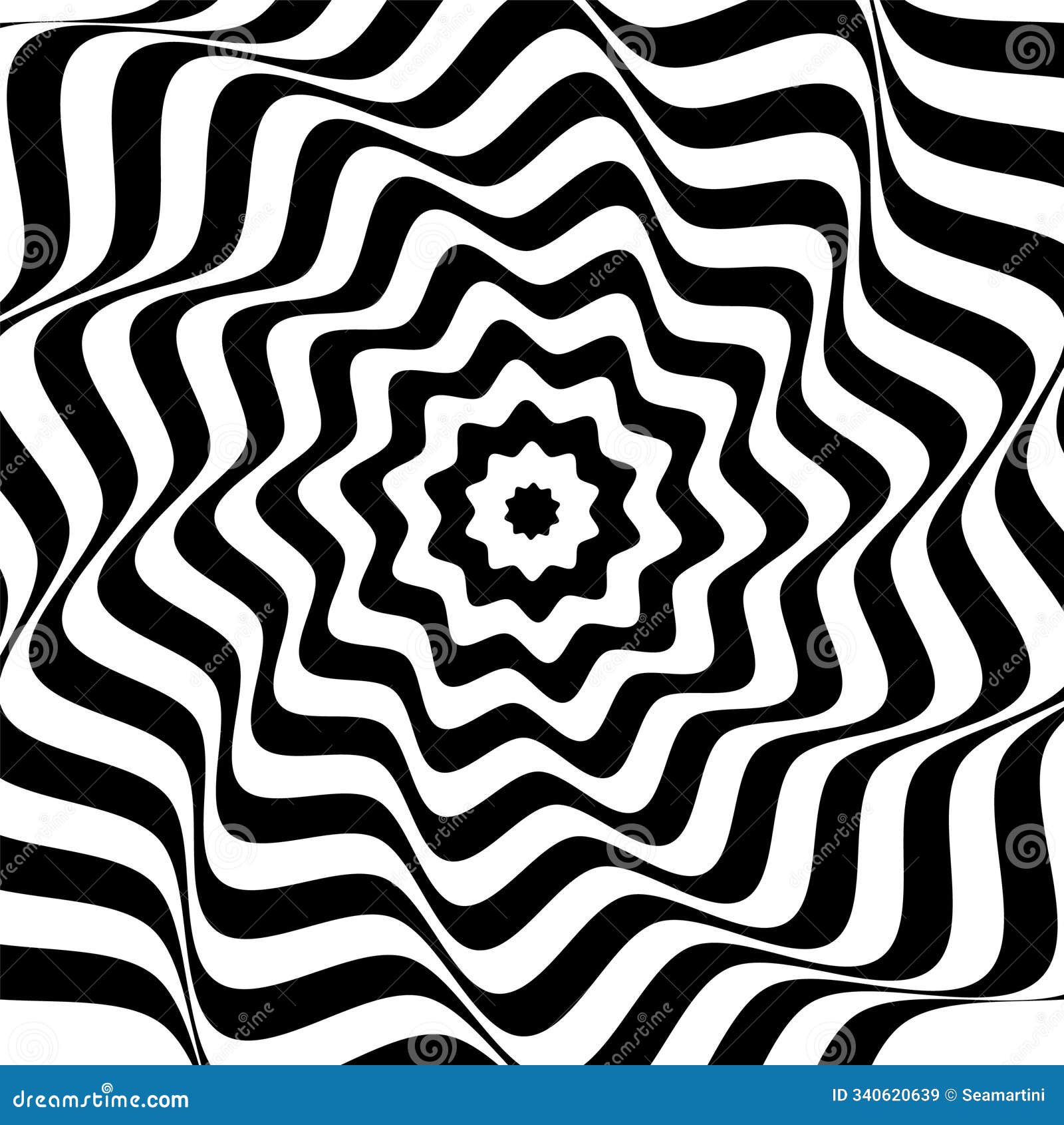 Psychedelic Hypnotic Swirl Spiral Hypnosis Pattern Stock Illustration ...