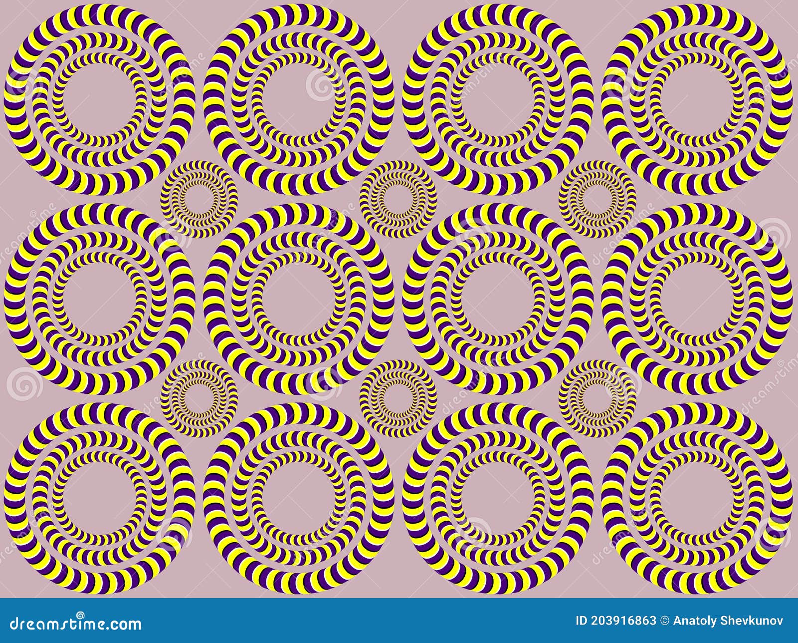 Psychedelic Illusion of Rotation Stock Vector - Illustration of ...