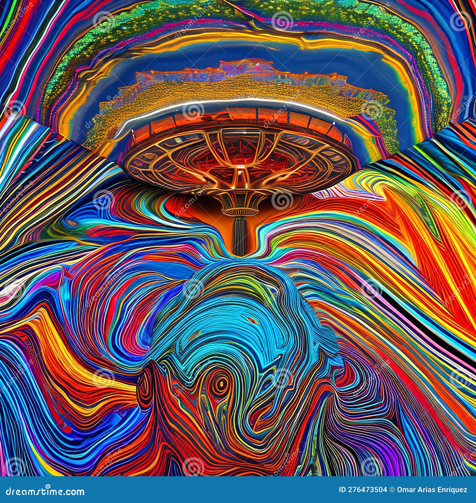 A Psychedelic Interpretation Of The Human Body, With Organs And Bones ...