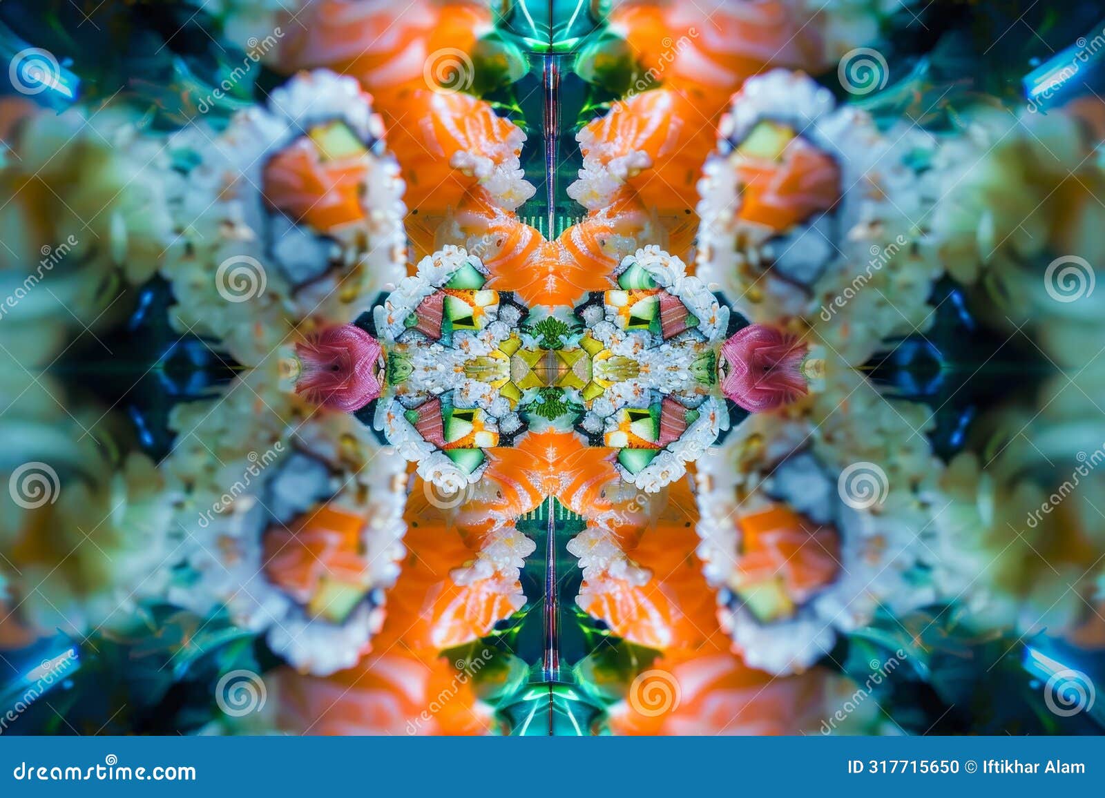 Psychedelic Interpretation of an Orange and White Flower in a ...