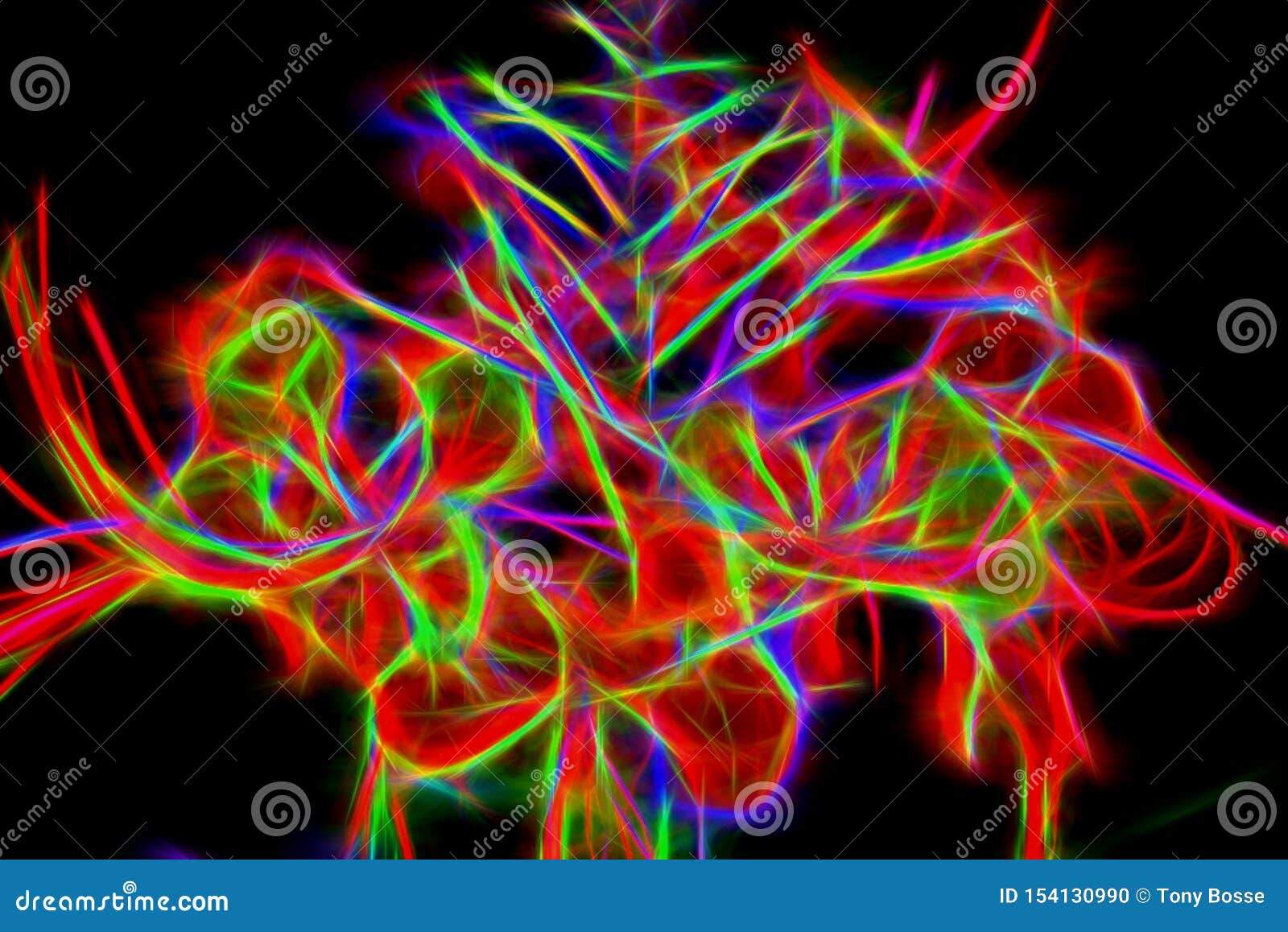 Psychedelic Light Streaks Background Stock Illustration - Illustration ...