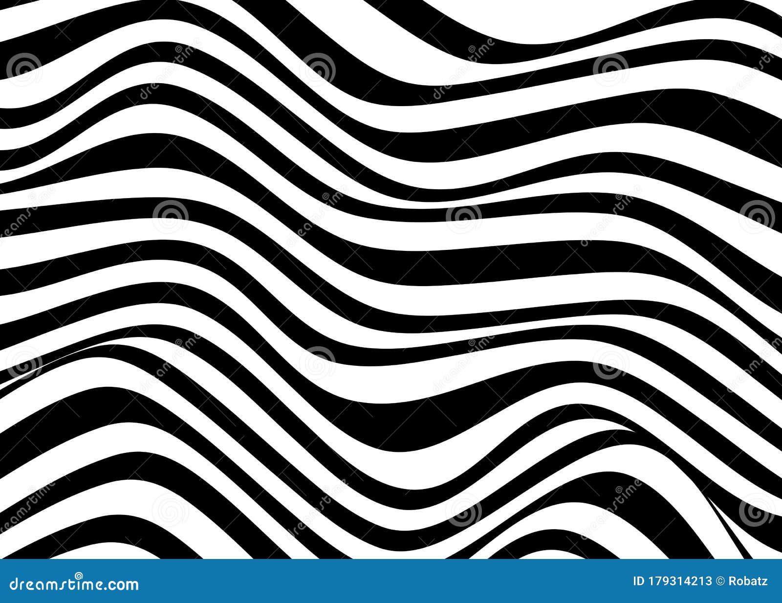 Psychedelic Lines. Abstract Pattern. Texture with Wavy, Curves Stripes ...