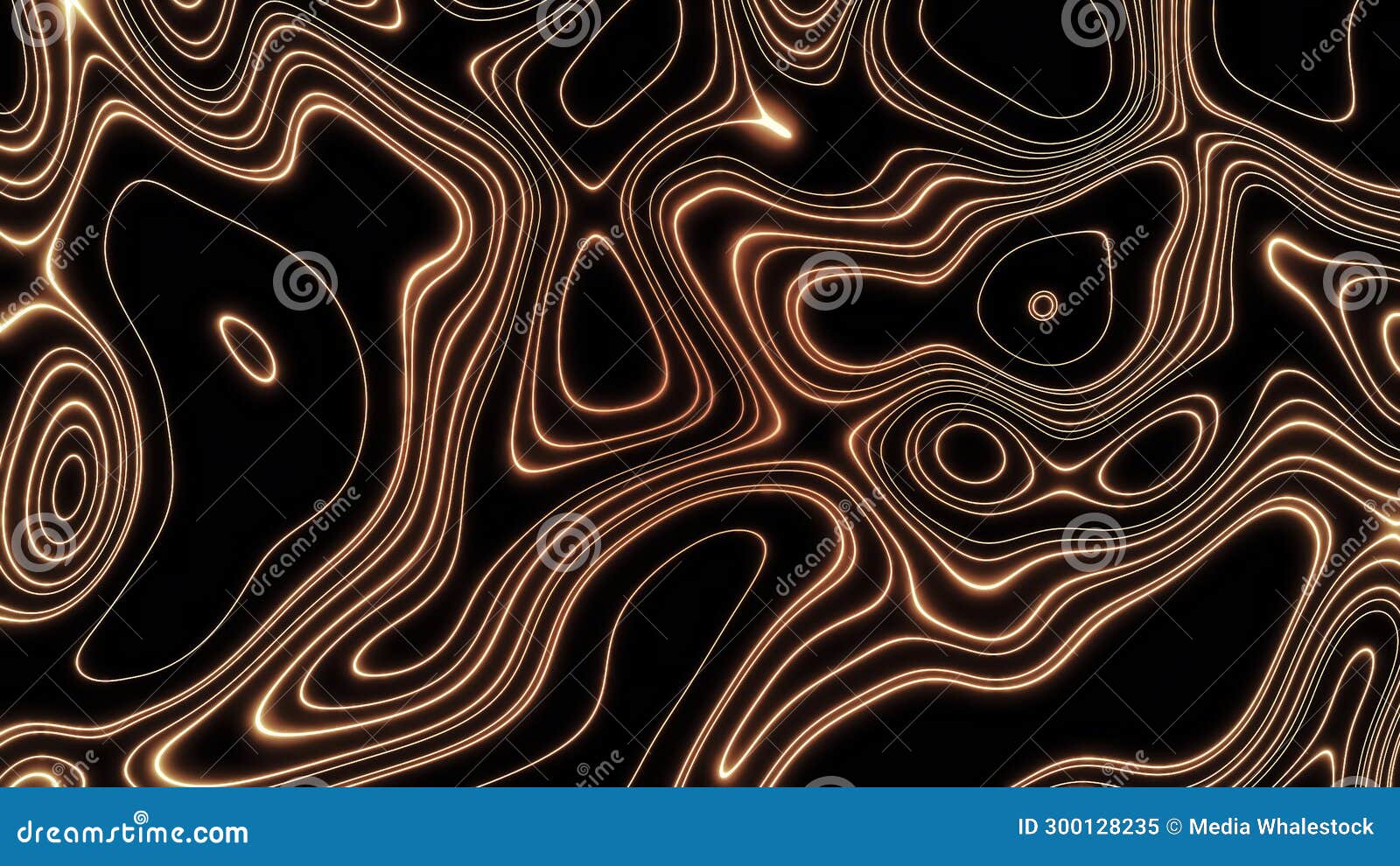 Psychedelic Liquid Pattern with Lines. Design. Beautiful Lines Move in ...