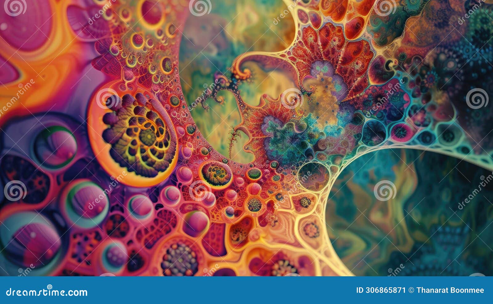 Psychedelic Masterpiece with Mesmerizing Swirling Patterns, Creating a ...