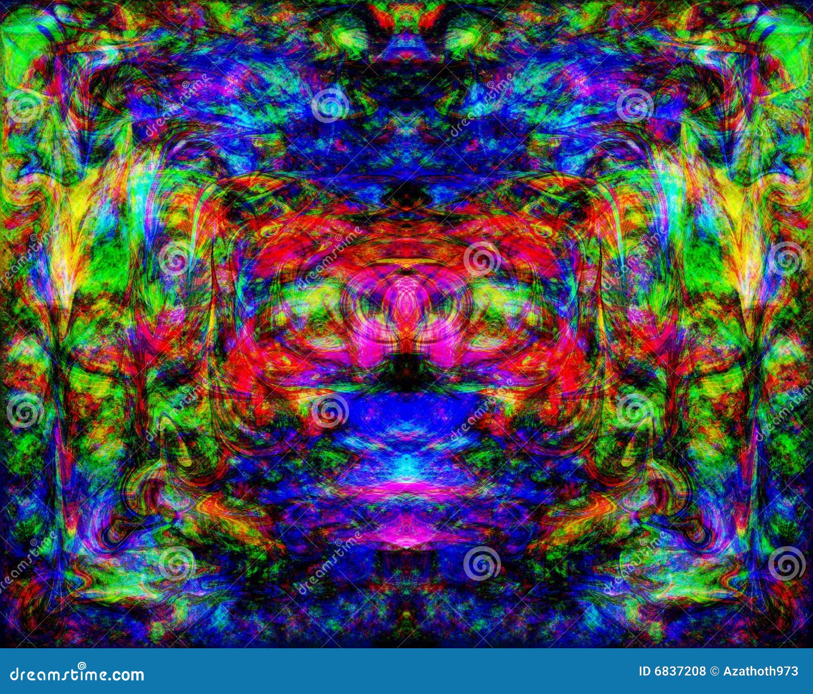 Psychedelic Monster stock illustration. Illustration of decor - 6837208