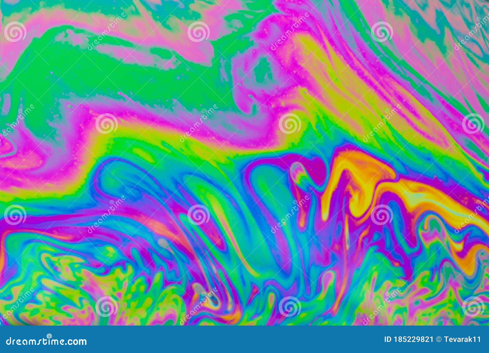 Psychedelic Multicolored Patterns Background. Photo Macro Shot of Soap ...