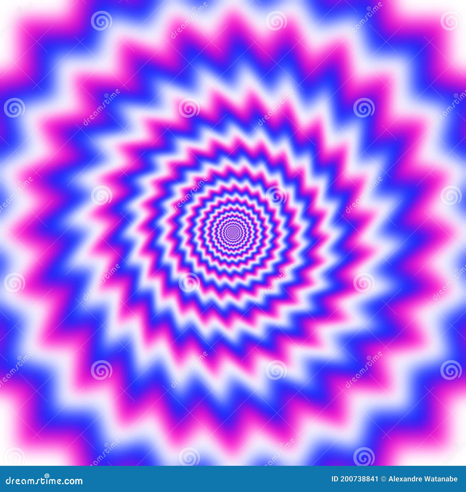 Psychedelic Optical Spin Illusion Background Stock Illustration ...