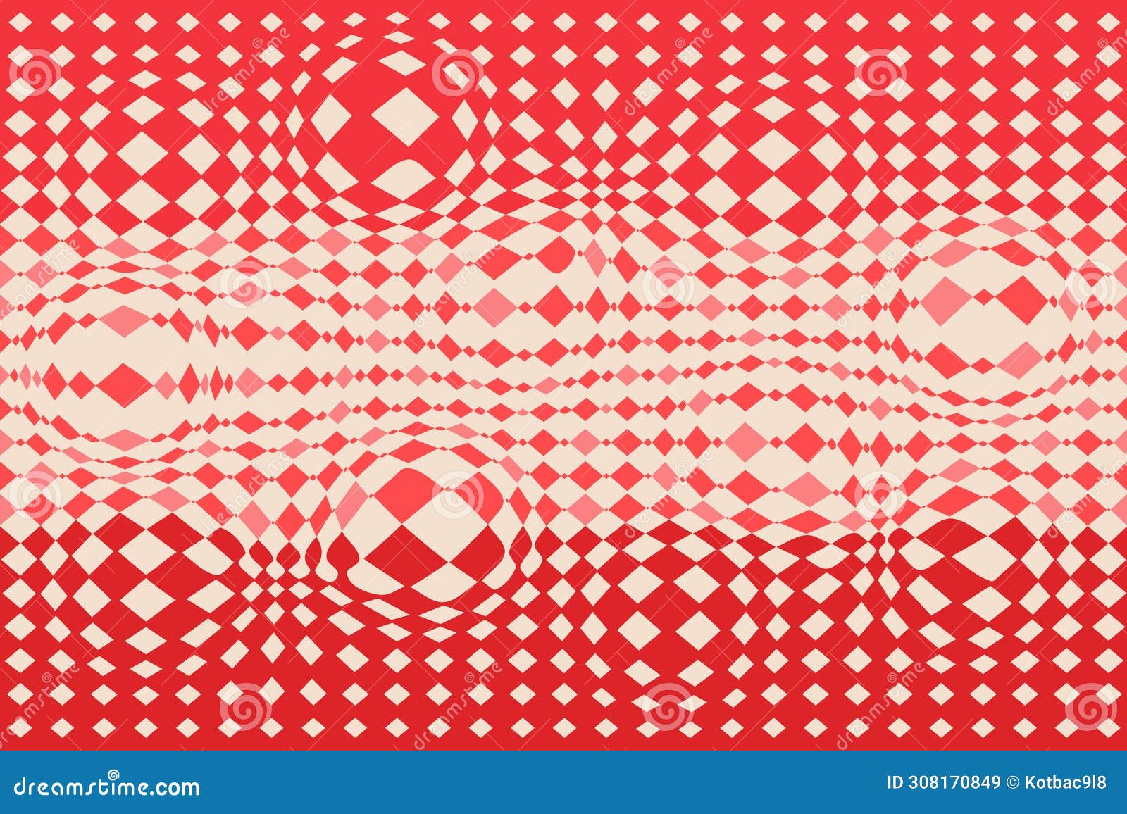 Psychedelic Pattern with Distorted Checkerboard. Stock Vector ...