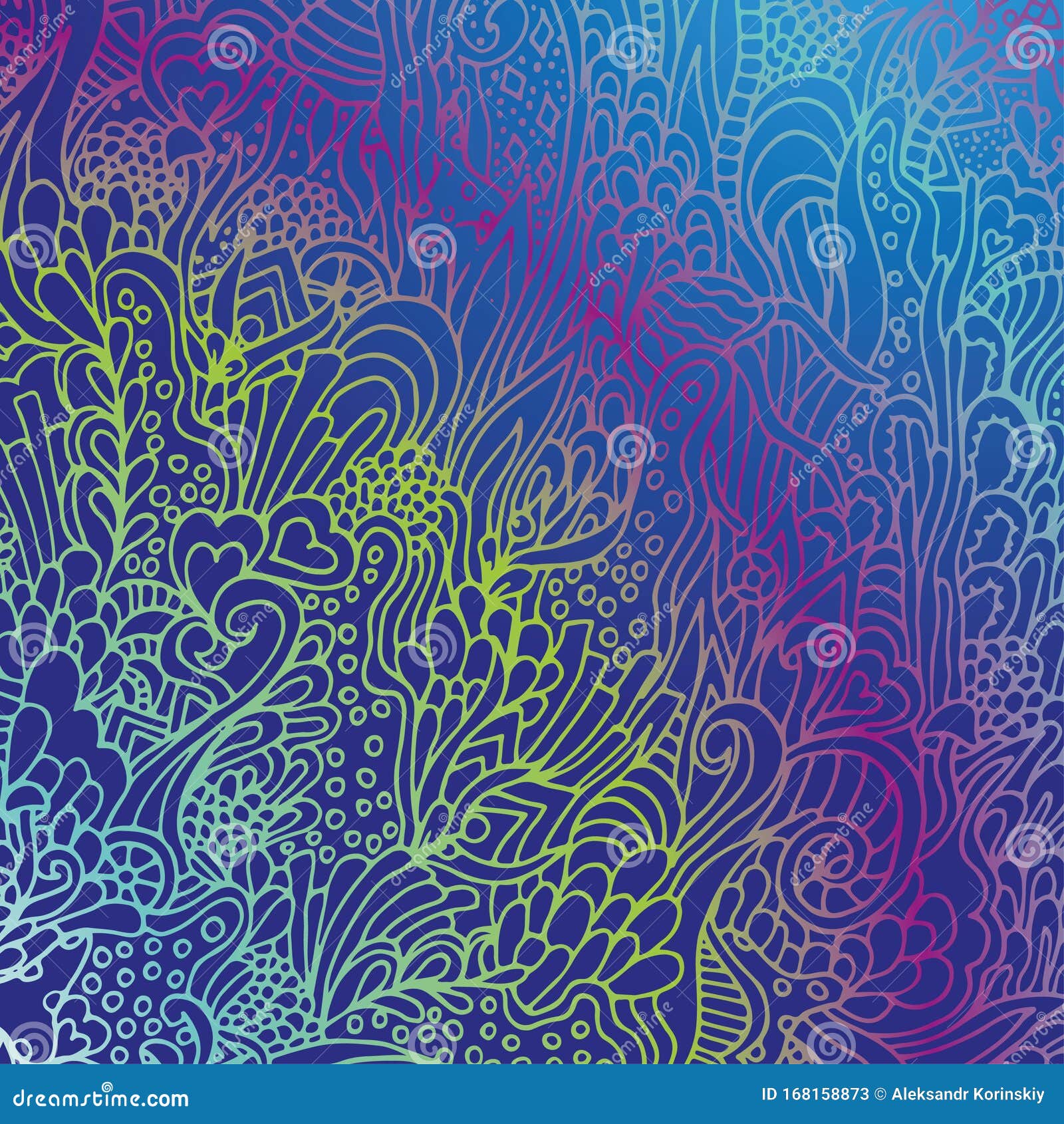 Abstract, Psychedelic Pattern. Stock Illustration - Illustration of ...