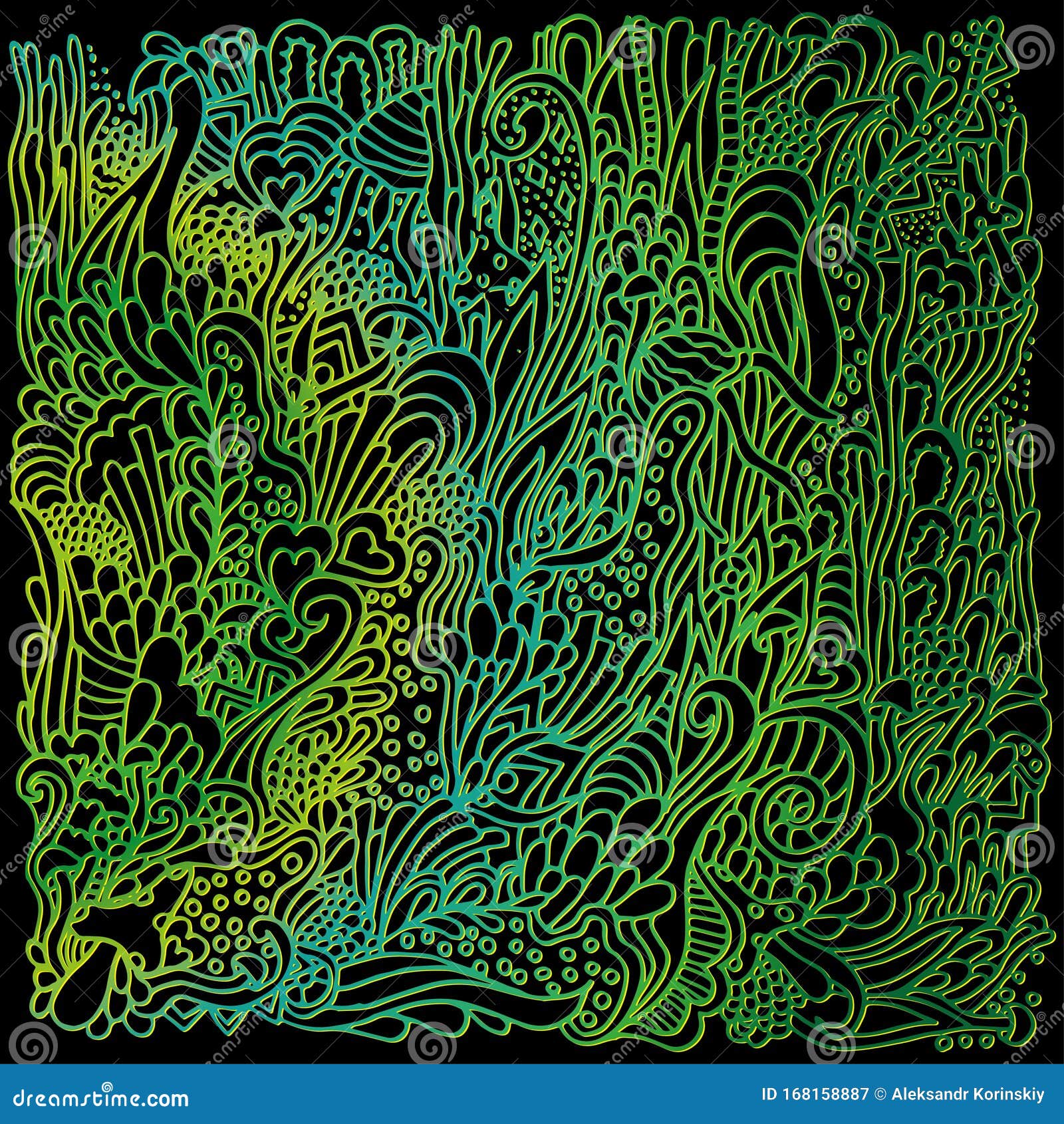 Abstract, Psychedelic Pattern. Stock Illustration - Illustration of ...